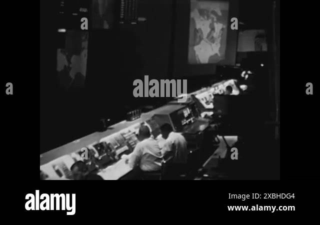 1968 - The chain of command is shown at the SAC Automated Command and ...