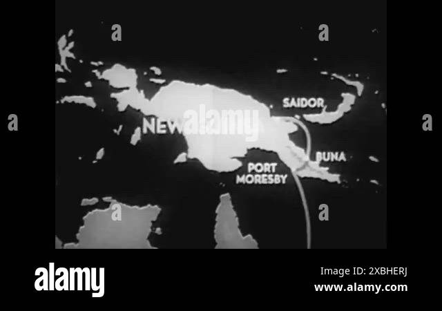 A naval barrage is shown as well as an amphibious landing as 32nd ...