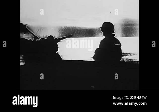 Nazis build an Atlantic Wall consisting of obstacles and bunkers and ...