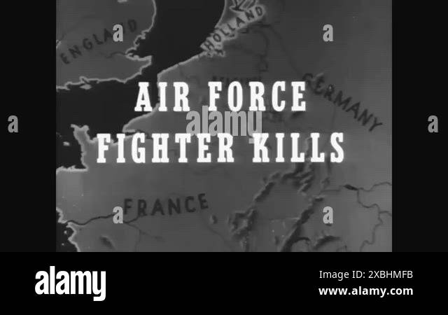 1944 - Gun camera footage shows US Army Air Force planes bombing Nazi ...
