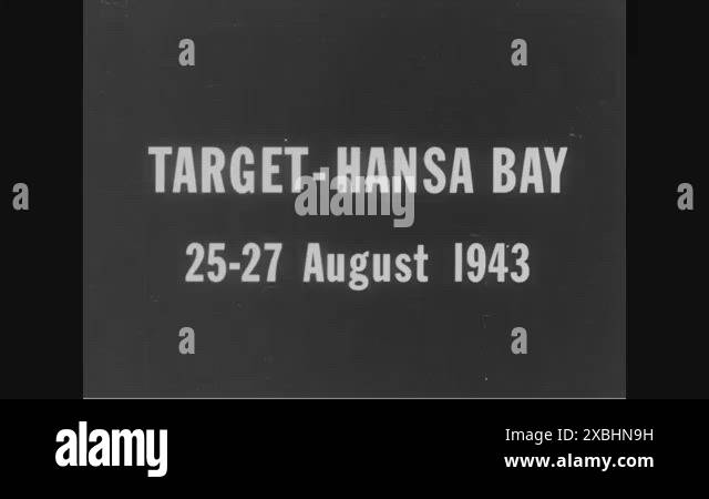 1943 - The US 5th Air Force launches an attack on Hansa Bay Stock Video ...