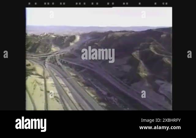 1994 - Aerial footage shows the destruction of elevated freeways in ...