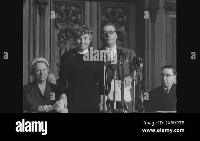 Author Helen Adams Keller receives applause at the conclusion of a ...