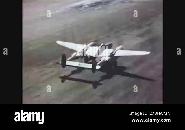1940s - Views from the ground and cockpit of planes of the 497th ...