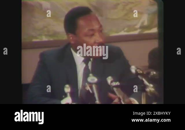 1968 - In an interview with the press, Martin Luther King explains why and how he left a march ...