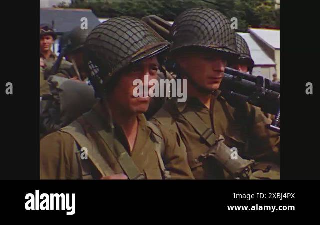 1944 - Men of the 101st Airborne Division and American war ...