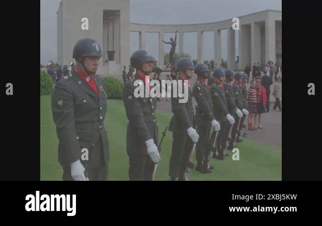 1969 - Allied military officers arrive at a ceremony commemorating the ...