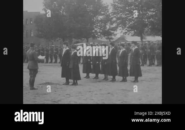 1919 - Women of the US Army Signal Corps are awarded certificates of ...