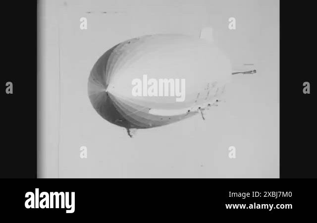 1929 - The USS Macon is seen in flight. From inside the airship ...