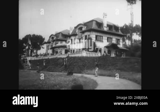 1940s - Francisco Franco makes an appearance at a mansion in Spain ...