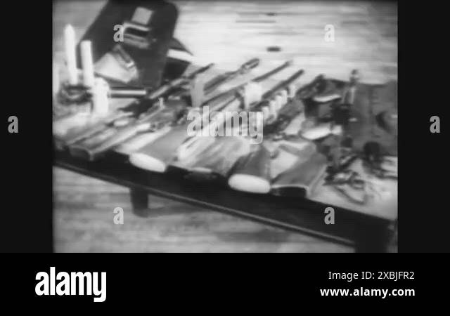 1936 - FBI agents practice shooting machine guns from moving cars. J ...