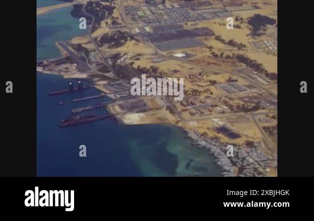 1970 - An aerial view shows US Navy bases in Vietnam Stock Video ...