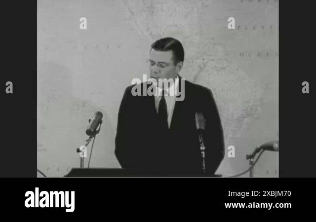 United States Secretary of Defense Robert Strange McNamara talks about ...