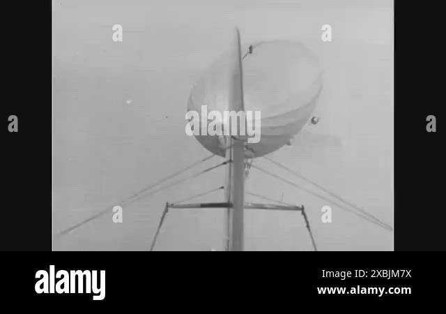 The USS Shenandoah is shown in flight and it is then shown wrecked in a ...