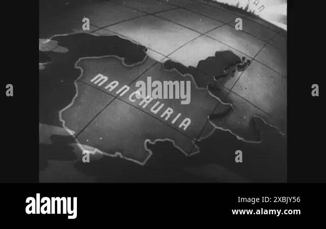 1941 - An animated map shows conquests in Manchuria, Austria ...