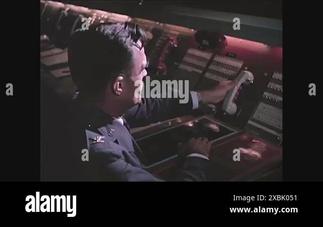 1960s - A senior controller explains what happens if an alert button is pushed at the SAC ...