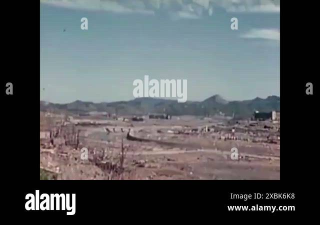 1945 - A collapsed and burned building is shown in the aftermath of the ...