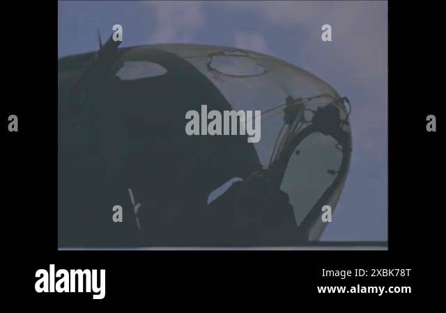 1943 - Damaged plexiglass is shown on the Memphis Belle warplane and ...