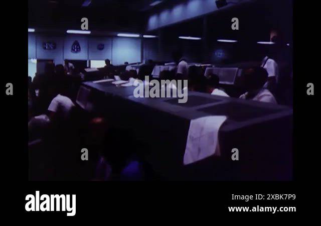 1969 - Parachutes are deployed and Apollo 11's command module safely ...