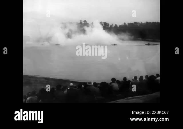 1960 - New US Army water crossing techniques are demonstrated at Fort ...