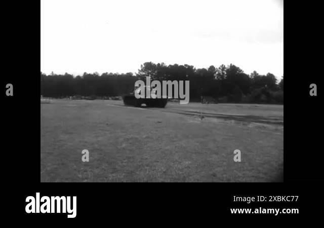 1960 - New armored vehicles of the US Army are shown, including a ...