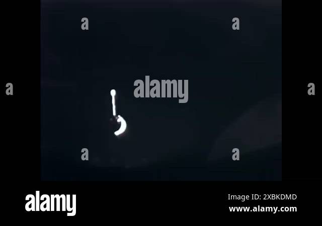 1966 - The Gemini 8 docks on to the Atlas Agena target vehicle in outer ...