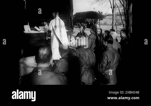 1962 - As part of their training, chaplains set up field altars and ...