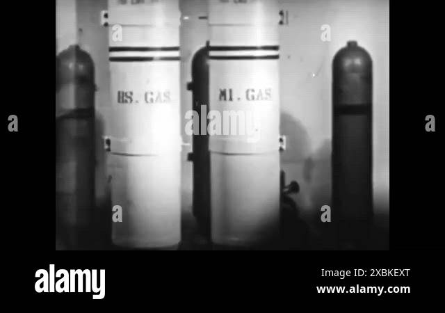 1942 - Viewers are shown how to identify mustard gas Stock Video ...
