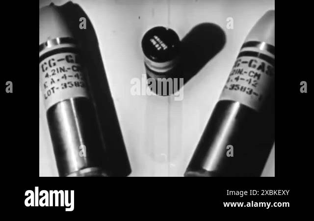 1942 - Viewers are shown how to identify phosgene gas Stock Video ...