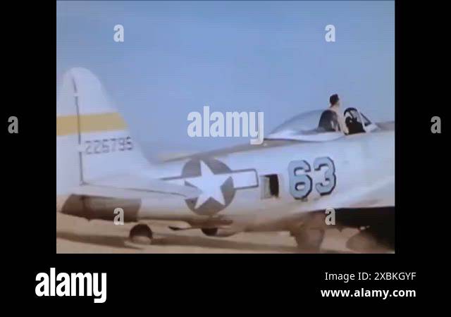 1944 - US Army Air Force pilots clean their planes and do final ...