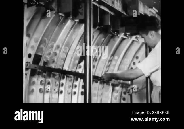 Assemblymen construct flaps and a wing for a Martin B-26 Marauder twin ...