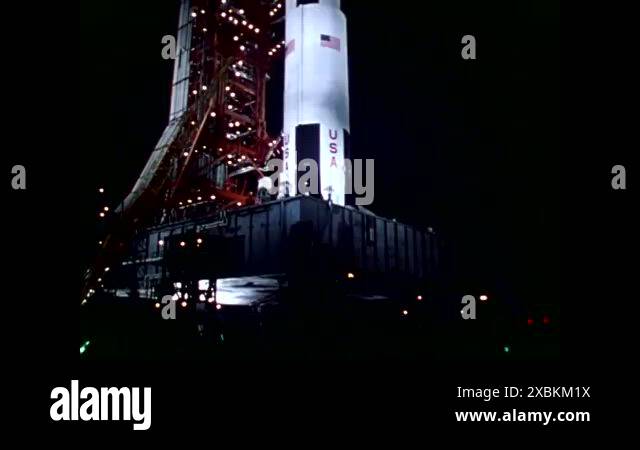 1972 - The Apollo 17 astronauts are transported to the spacecraft launch site; the rocket is ...