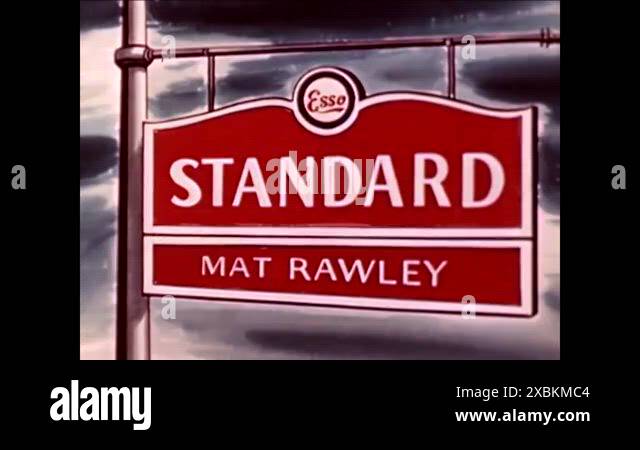 1950 - In this animated sequence, a service station owner begins ...