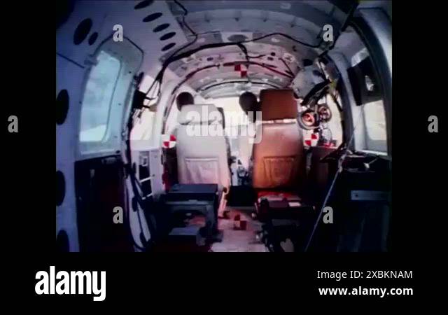 Crash test dummies are thrown about in a cockpit after an aircraft is ...
