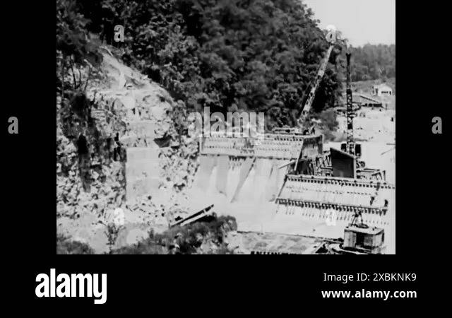 A navigation lock is shown as well as sand and gravel being dredged ...