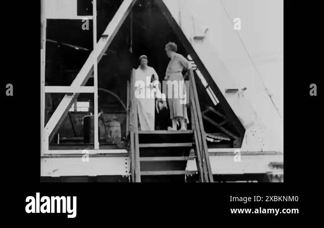 A head tower is shown and Chairman Arthur Ernest Morgan travels on a ...