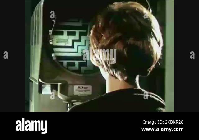 A shadow graph is used to check thin-film resistors and a sputtering ...