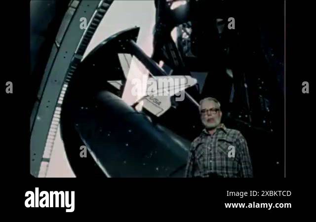 An animated space shuttle deploys the Hubble Space Telescope into a low ...