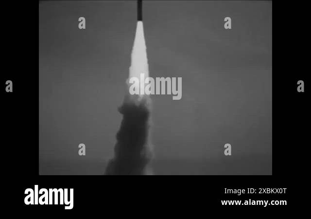 1950s - Footage of the first two ballistic missiles ever launched from ...