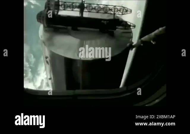 1988 - Footage shot from inside the Space Shuttle shows astronauts ...