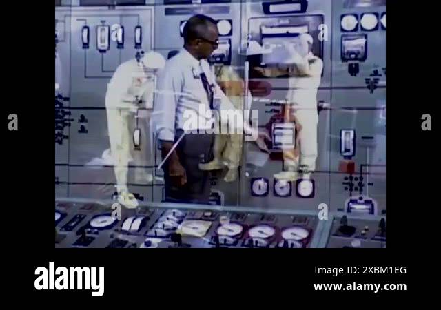 Radioactive equipment is serviced and specimens are shown as well as a ...