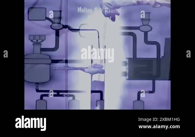 An animation shows a fuel system used in a molten salt reactor ...