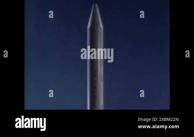 1967 - A scale model shows the proposed design for the Titan III Stock ...