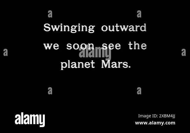 1925 - Mars is depicted rotating on its axis, and its geological ...