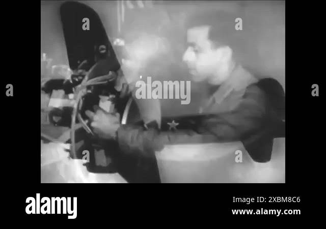 1951 - An electronic homing system is attached to a large bomb ...