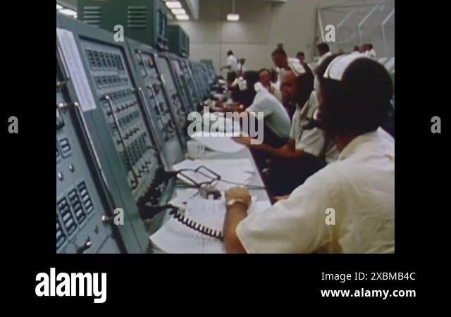 1967 - Cameras on board the Apollo 4 capture its separation and second ...