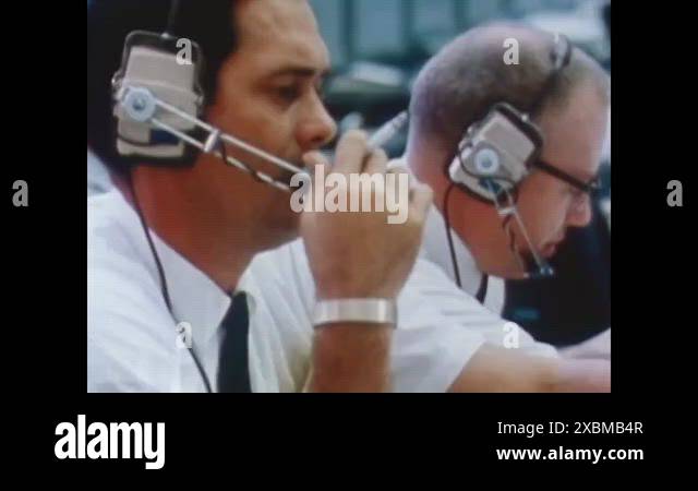 1967 - Cameras on board the Apollo 4 capture the separation of the ...