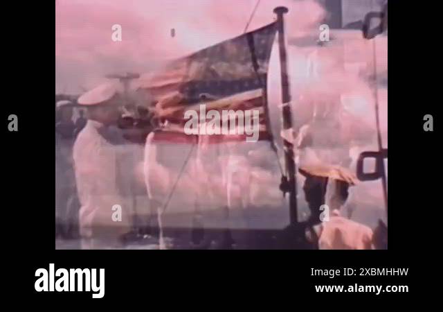 1958 - A reef is floated out to sea in honor of Commander Howard ...