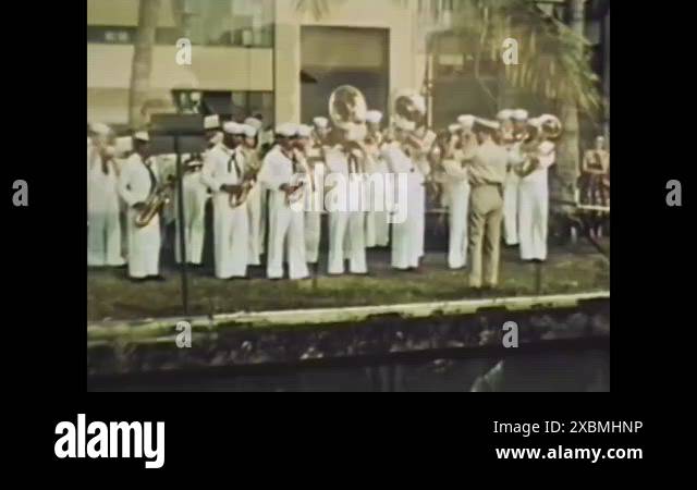 1958 - Families say goodbye as the crew of the USS Growler, with ...