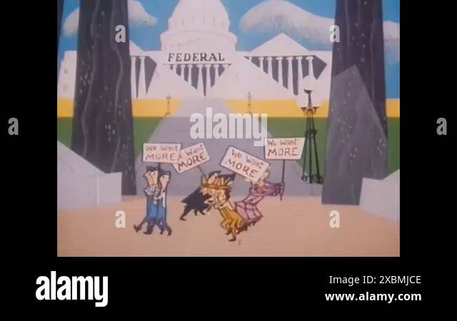 1954 - In this cartoon, tax burdens are shown to affect Americans of ...